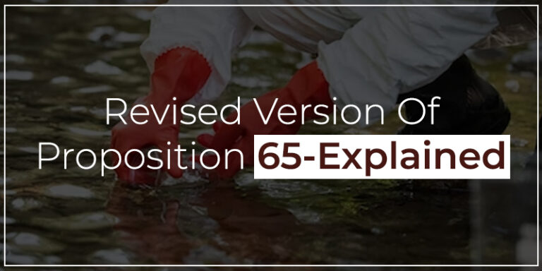 Revised Version Of Proposition 65-Explained