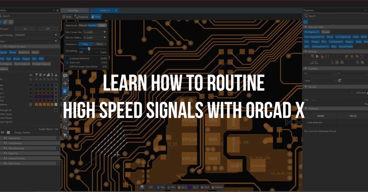 Learn How To Routine High-Speed Signals With Orcad X